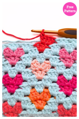 Granny Hearts Stitch Crochet Patterns