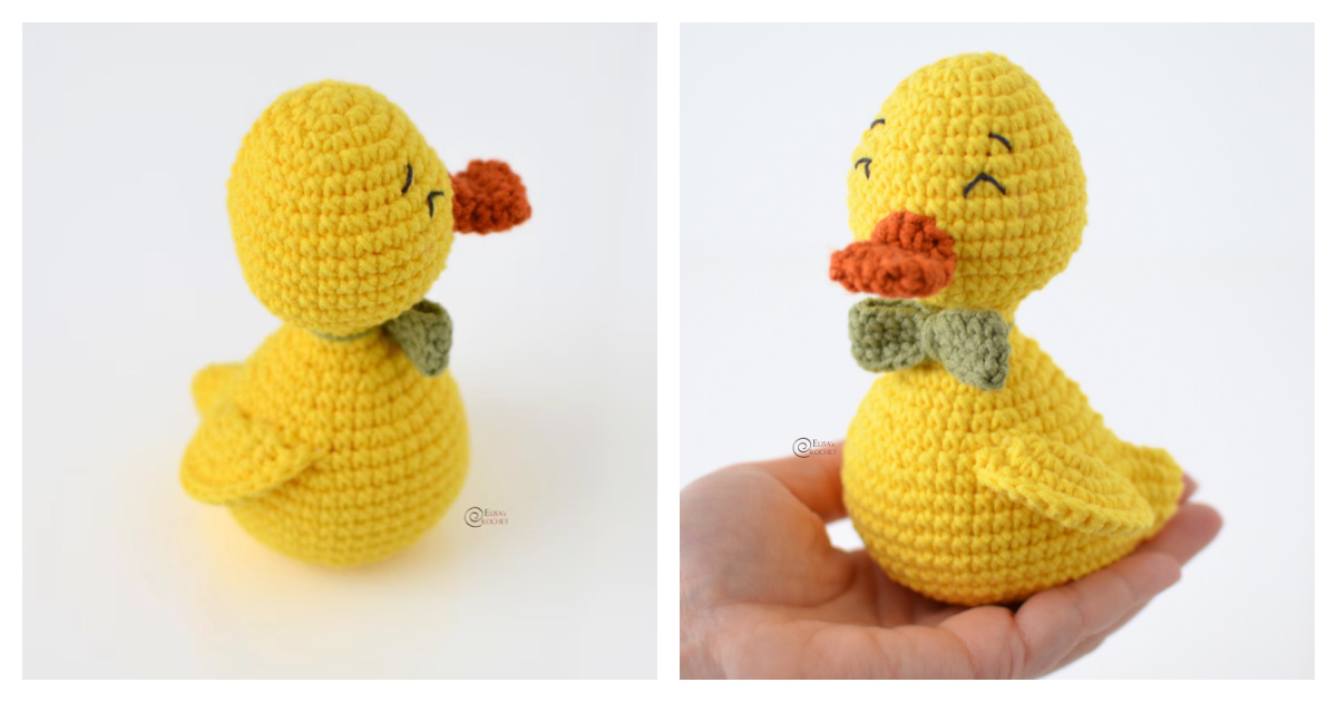 Jeff the Duck Amigurumi Free Crochet Pattern - Cool Creativities