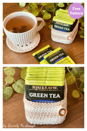 Tea Bag Basket Free Crochet Patterns