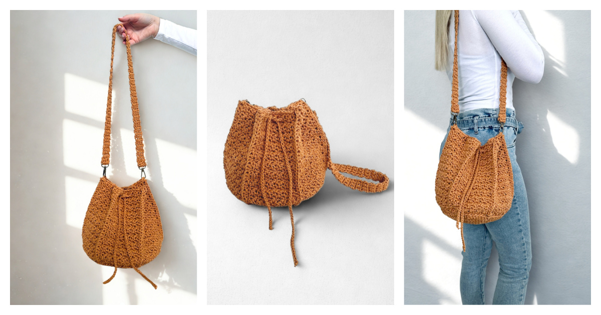 Six Rectangles Bag Free Crochet Pattern and Video Tutorial