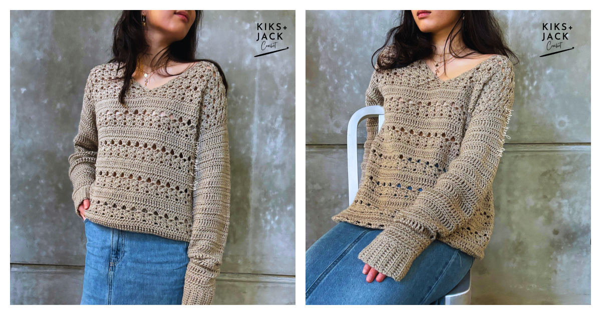 Cozy Fall Pullover Sweater Free Crochet Pattern