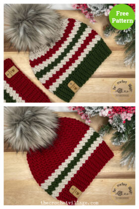 Winter Sled Beanie Free Crochet Pattern