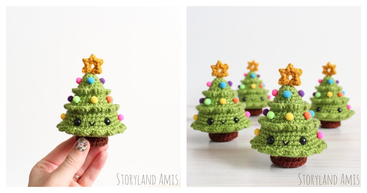 Mini Christmas Tree Amigurumi Free Crochet Pattern