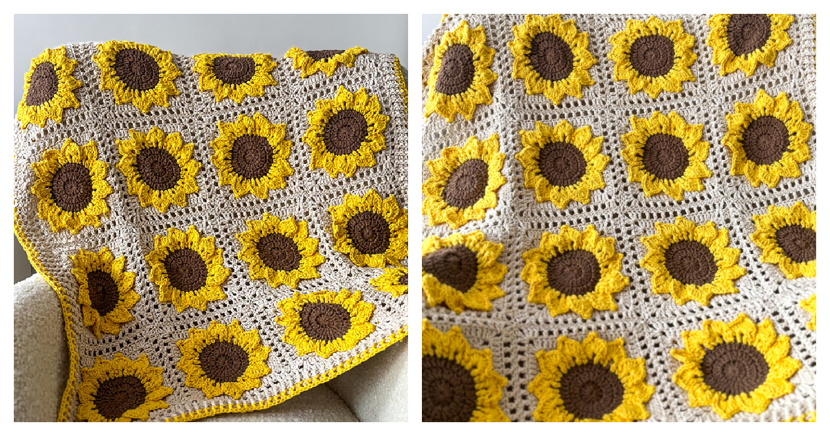 Sunny Days Blanket Free Crochet Pattern