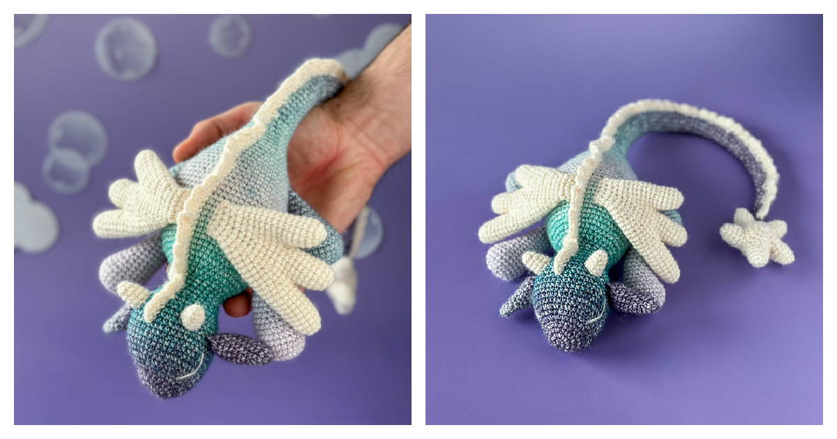Dreamy the Sleepy Dragon Free Crochet Pattern